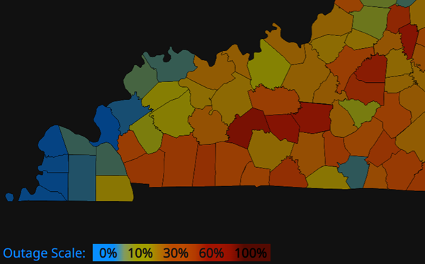 Kentucky Population Density Map